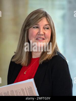 Alison Johnstone, Presiding Officer of the Scottish Parliament (centre ...