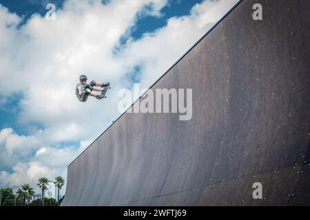 Half Pipe Skateboarding at Boardriders Ericeira Portugal Stock Photo ...
