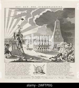 Allegory of civilian armament, 1785, Abraham Jacobsz. Hulk, After ...