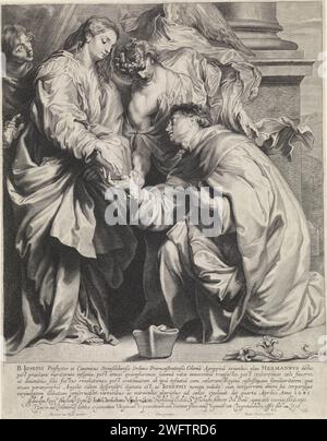 Visioen by H. Hermann Joseph (version B), Paulus Pontius, After Anthony ...