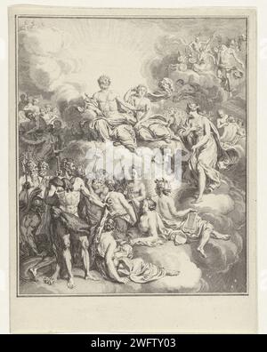 Venus visits the meeting of the gods, Jacob Folkema, After Louis Fabritius Dubourg, 1703 - 1767 ...