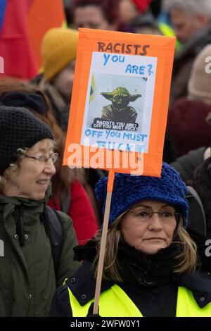 Cologne, Germany. Star Wars. People protest against the right wing AfD ...