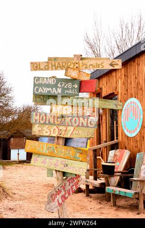 Sign on Studland beach Dorset England UK Stock Photo - Alamy