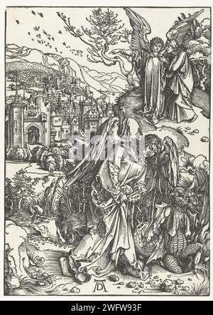 Nuremberg, Dürer, Albrecht, An angel throws a dragon into a well; An ...