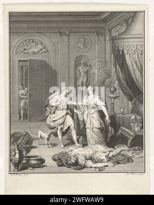 Pygmalion van Tyrus Vertcomligd, Jacob Folkema, After Louis Fabritius ...