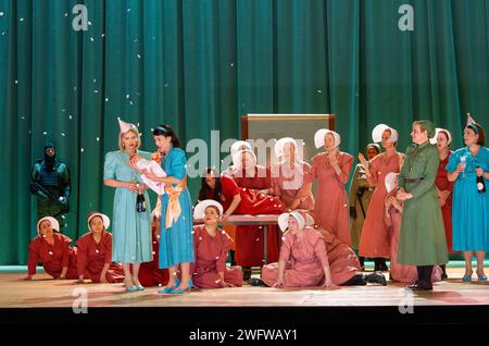 Rachel Nicholls (Aunt Lydia) in THE HANDMAID'S TALE at English National ...