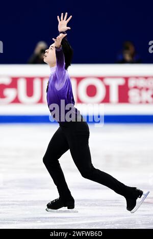 Wesley CHIU (CAN), during Men Short Program, at the ISU Four Continents ...
