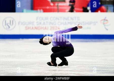 Wesley CHIU (CAN), during Men Short Program, at the ISU Four Continents ...