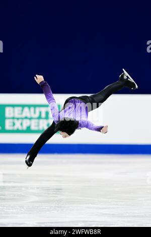 Wesley CHIU (CAN), during Men Short Program, at the ISU Four Continents ...