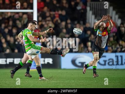 Harlequins James Chisholm in action during Harlequins vs Leicester ...