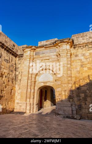 At the gate of the St. Angelo Fortress, Vittoriosa, Birgu, Valletta ...