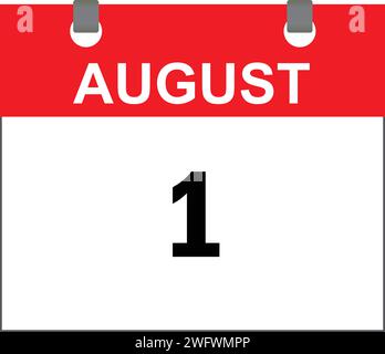 August 2 calendar icon with day and month Stock Vector Image & Art - Alamy