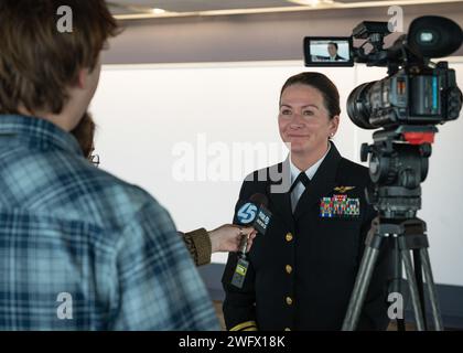BALTIMORE (January 24, 2024) - Rear Admiral Nancy Lacore, commandant ...