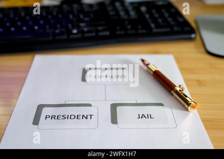 Flow chart for political options to be either elected president or go ...