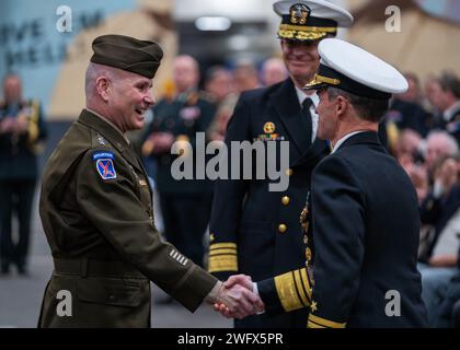 Vice Adm. Doug Perry shakes hands with Commander, U.S. Fleet Forces ...