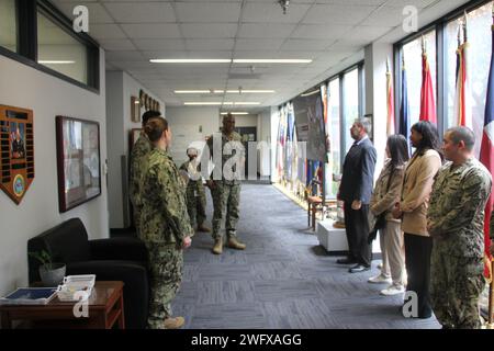 CDRE MCGHEE'S VISIT Stock Photo - Alamy