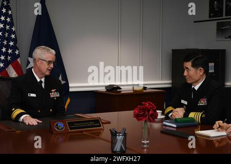 PATUXENT RIVER (Jan. 31, 2024) - Program Executive Officer for Unmanned Aviation and Strike ...