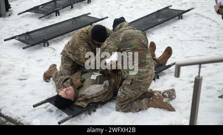 Soldiers of the 47th Brigade Support Battalion, 2nd Armored Brigade ...