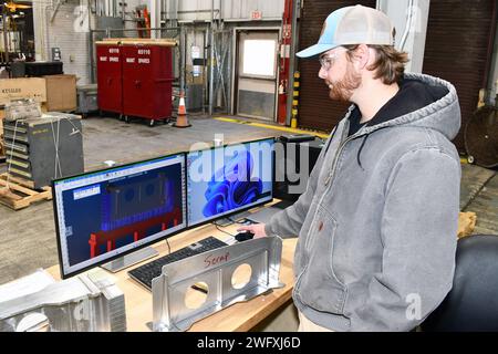 Jack Forehand, a machinist in the Manufacturing Machine Shop at Fleet ...