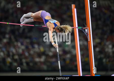 Molly CAUDERY participating in the Pole Vault at the World Athletics ...