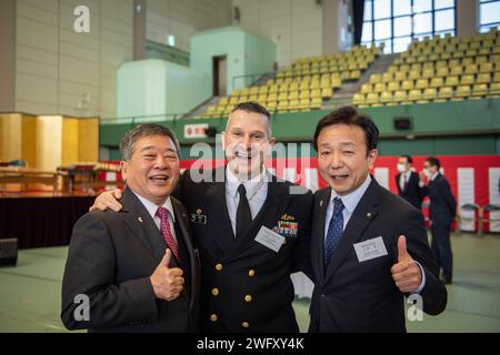 YOKOSUKA, Japan (January 4, 2024) - Yokosuka Mayor Katsuaki Kamiji ...