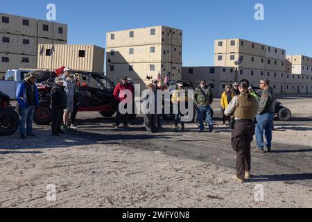 Lauren Allmon, conservation officer, and Bill Sellars, range director ...