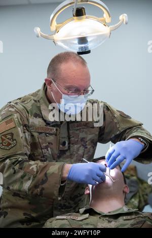 Air Force Lt. Col. Rory Fredrick, a dentist with the 134th Medical ...