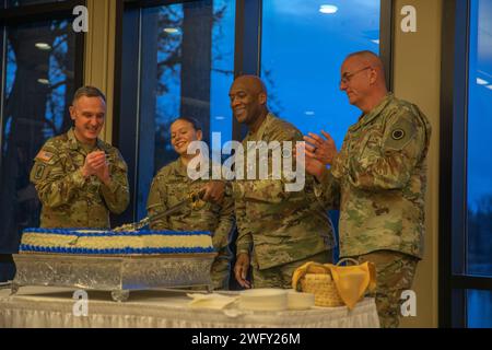 Lt. Gen. Xavier T. Brunson and Command Sgt. Maj. Shawn F. Carns ...