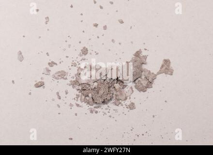 Silver chloride (AgCl) darkened from light, the product of the reaction ...