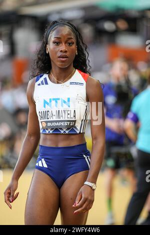 Cyrena Samba-Mayela participating in the Belgrade 2022 World Indoor ...