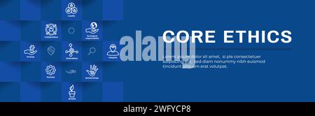 Core Ethics Web Header Banner - Dedication Integrity and Mission Core ...