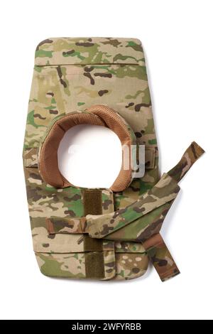 Tactical neck protection module isolated on white Stock Photo - Alamy