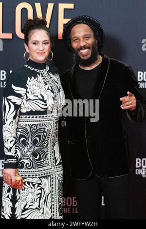 Orly Marley and Ziggy Marley attending the Bob Marley One Love Premiere ...