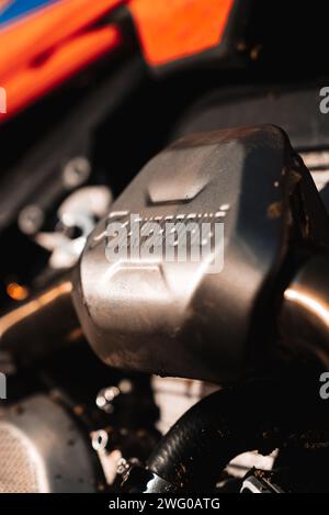 Akrapovic motorcycle exhaust Stock Photo - Alamy
