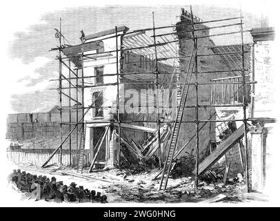 LONDON: Hackney: Black & White House, 1800, antique print 1880 Stock ...