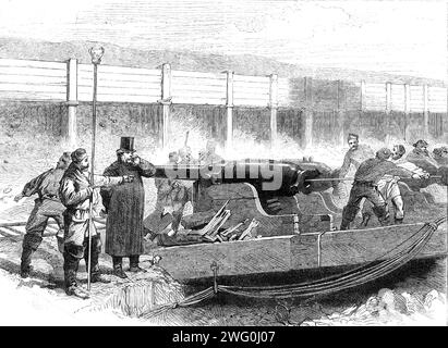 Manufacture of the Armstrong Gun at Woolwich Arsenal: casting the shot ...