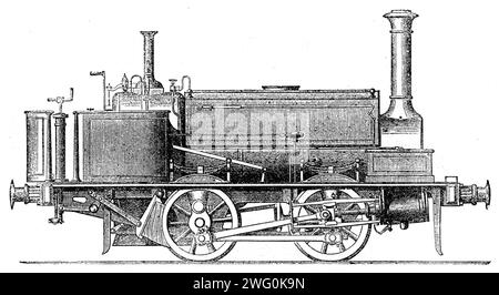 Locomotive tank engine 1862 Stock Photo - Alamy