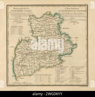 A map of Congress Poland from the 19th century, showing the ...
