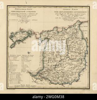 General Map of Estland Province: Showing Postal and Major Roads ...