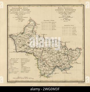 This 1820 map of Vitebsk Province is from a larger work ...