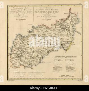 A map of Congress Poland from the 19th century, showing the ...