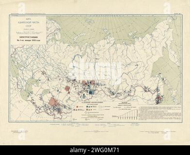Power Plants, 1934. From the atlas "Industry of the USSR at the ...
