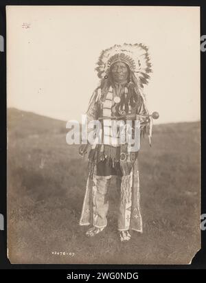 High Hawk, 1907. Photograph shows full-length portrait of High Hawk ...