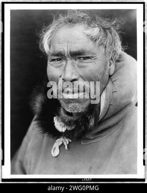 Cape Prince of Wales man, c1929. Eskimo man, head-and-shoulders ...