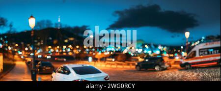 Streetview Night Boke Bokeh Blurred Background. Blurred Boke Bokeh ...