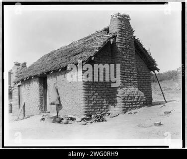 Modern Cupeño house, Edward S. Curtis Collection ., Curtis no. 4132 ...
