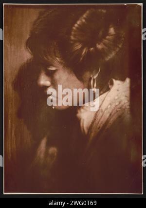 The Hopi maiden, c1905. Head-and-shoulders portrait of a Hopi woman ...