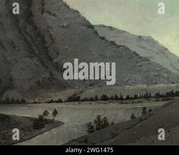 Mountain Landscape. Altai, 1850-1899. From a collection of paintings ...