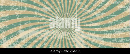 Vintage grunge shabby retro horizontal old poster background with ...