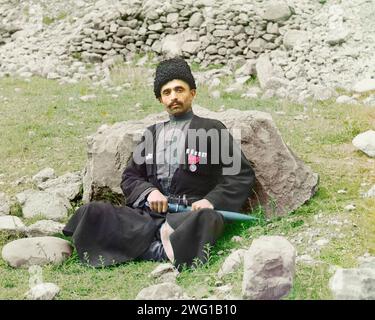 Dagestani types, between 1905 and 1915. Group of women (from the ...